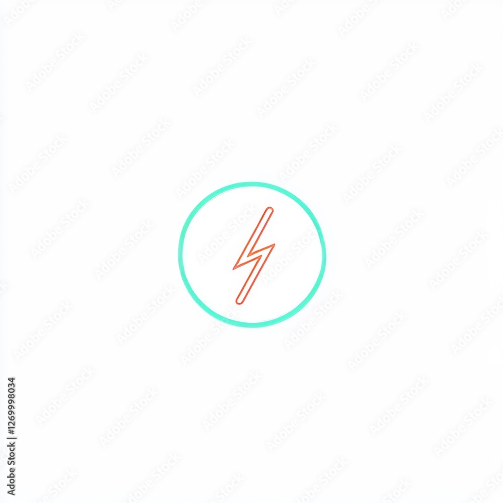 Modern artwork showing lightning and a broken Earth, symbolizing ...