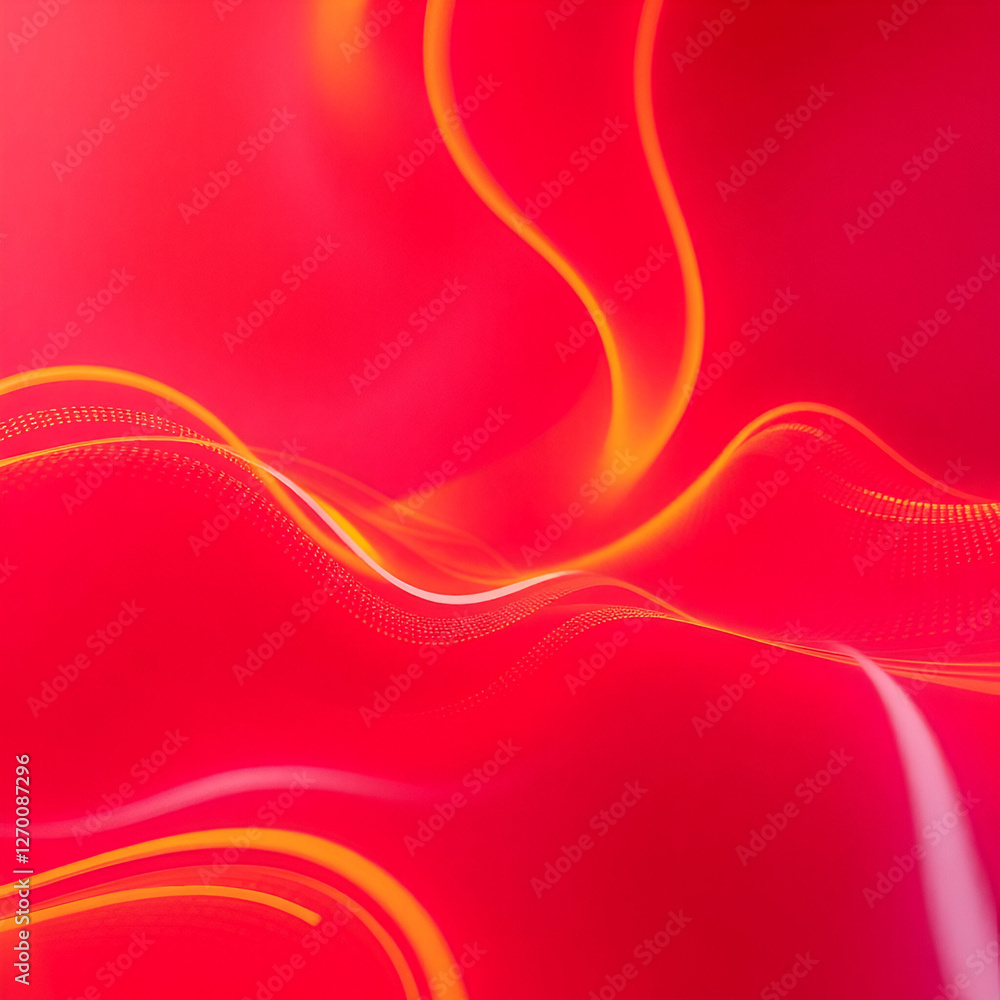 pink flame effect, 4k wallpaper and wavy lines Stock Illustration ...