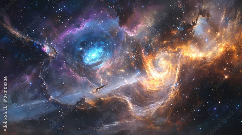 Stellar alignment cosmic symphony of celestial bodies and galactic ...