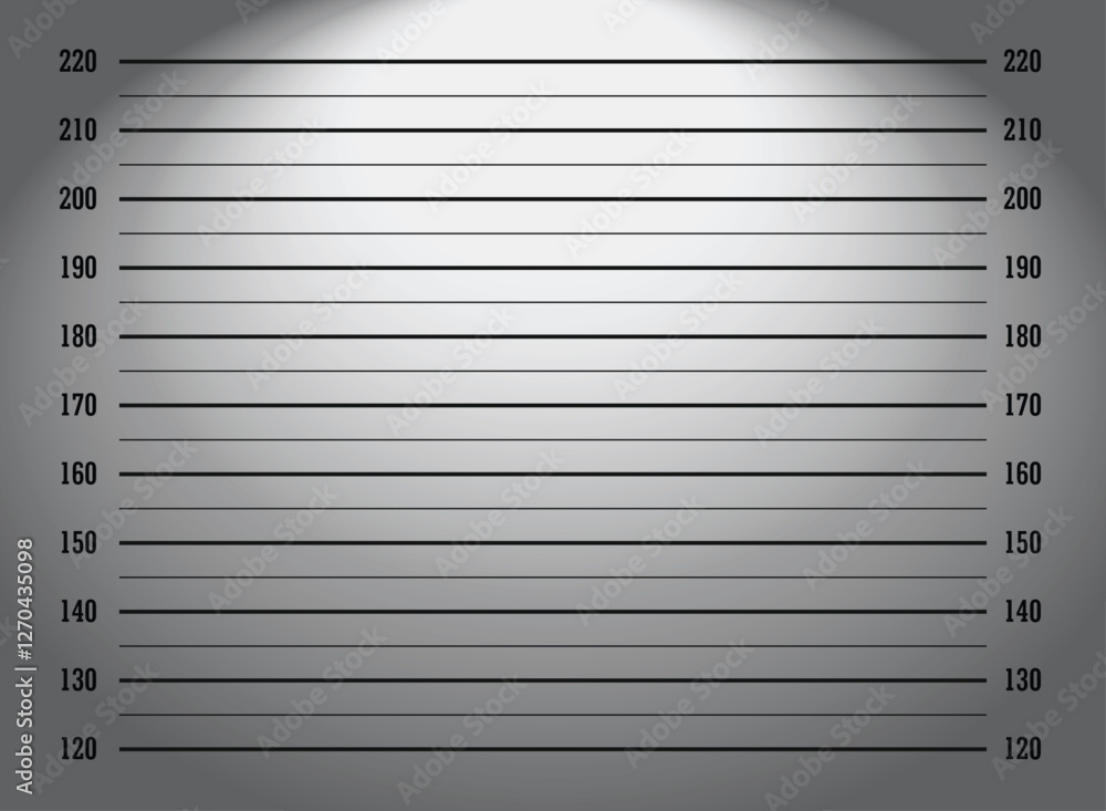 Mugshot, Police lineup or mugshot background for criminals in a dark ...