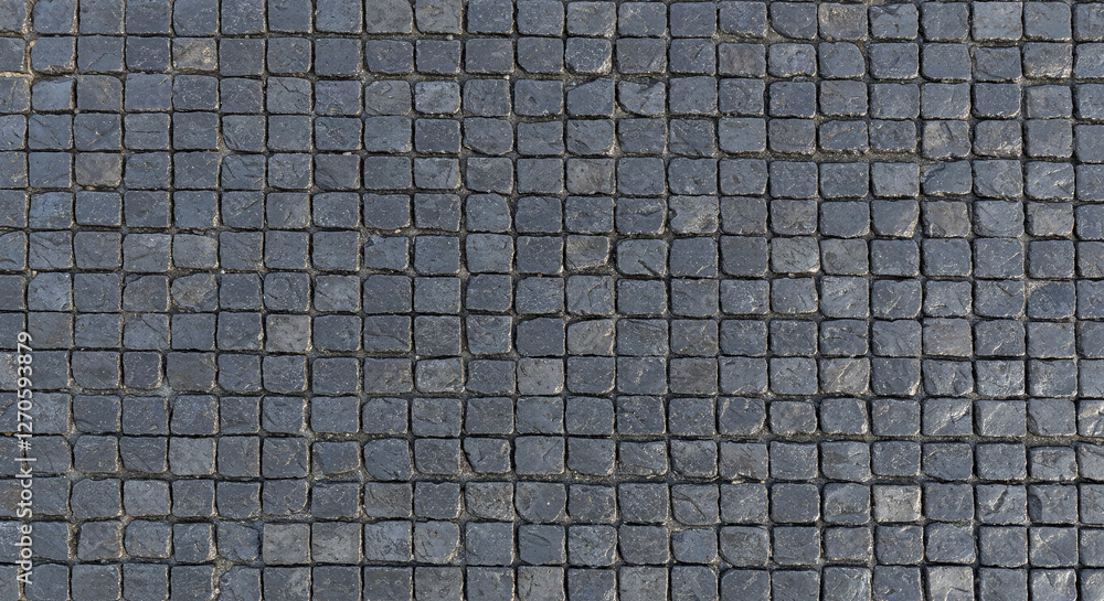 Seamless gray cobblestone wall or road texture background. Stock ...