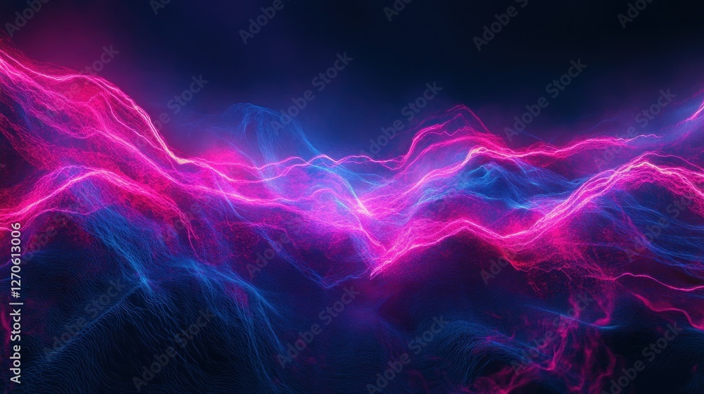 Cyberpunk game background with a combination of neon magenta and ...