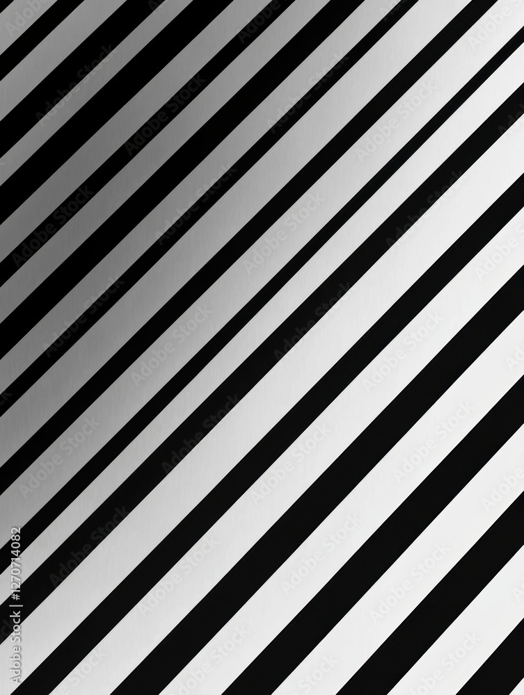Modern optical illusion with perfectly aligned diagonal black and white ...