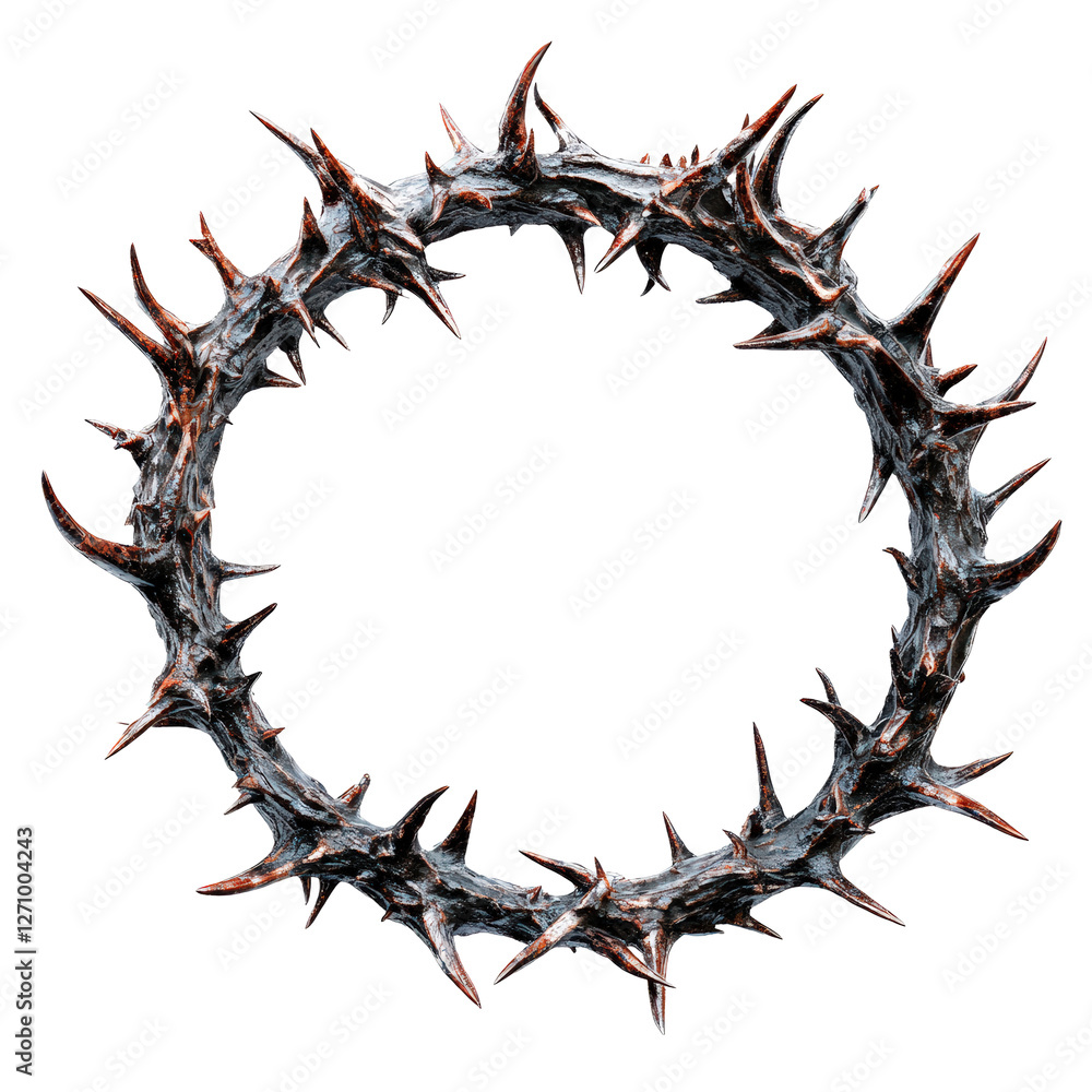 Isolated Crown of Thorns with Bloody Spikes: Symbolic Representation of ...