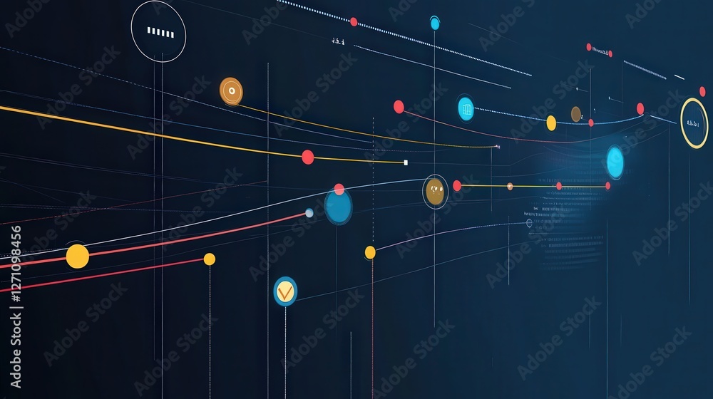 project timeline chart with task tracking and milestone indicators ...