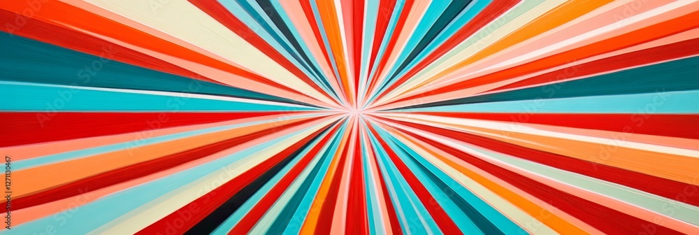 Radiant Burst of Color - Vibrant, colorful radial lines radiating ...