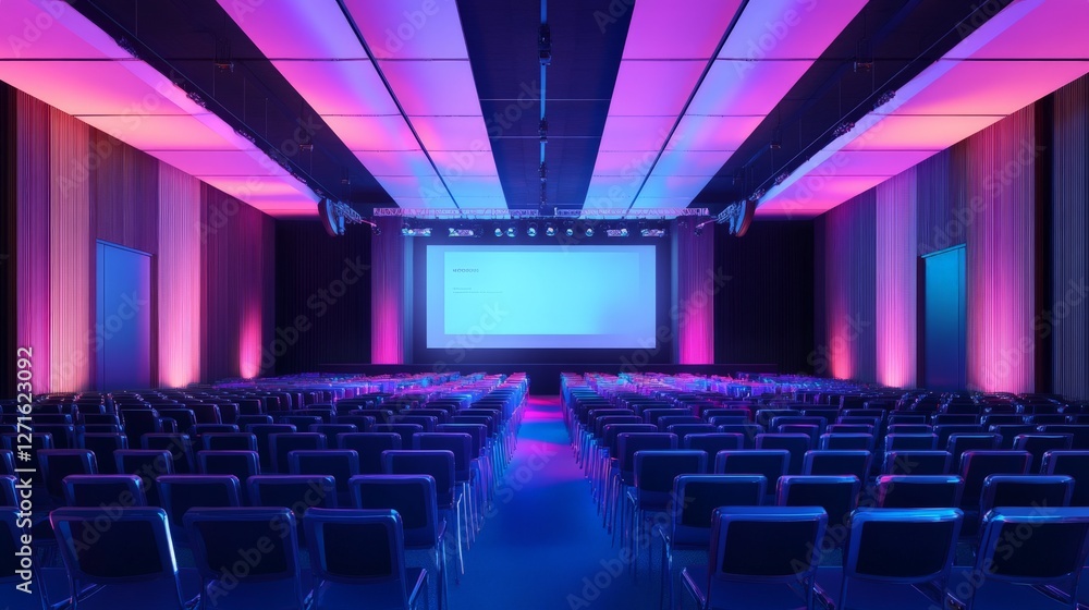 Futuristic smart conference center with automated check-ins, AI-powered ...