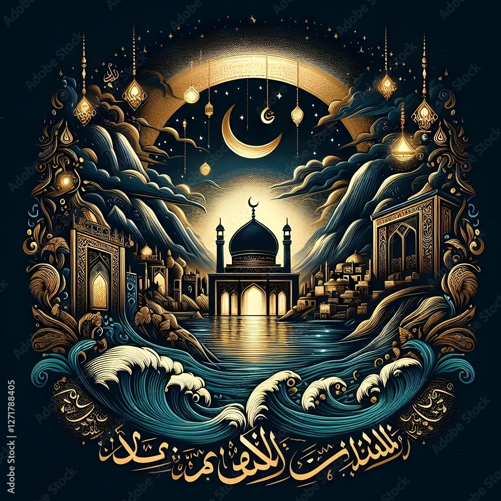 Stunning 15 Shaban Shab-e-Barat Forgiveness Calligraphy Template ...