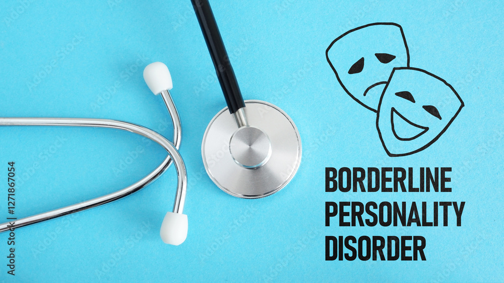 Borderline personality disorder BPD is shown using the text Stock Photo ...