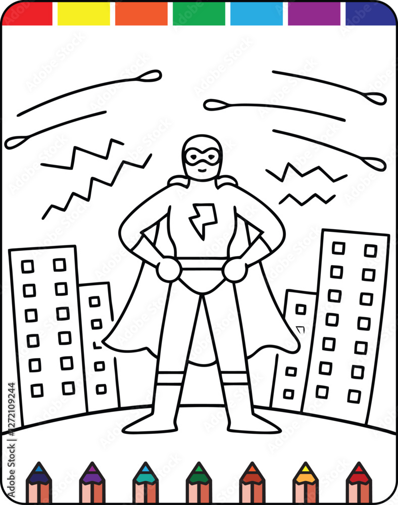 Easy Earthquake Coloring Page for Preschoolers Simple and Engaging ...