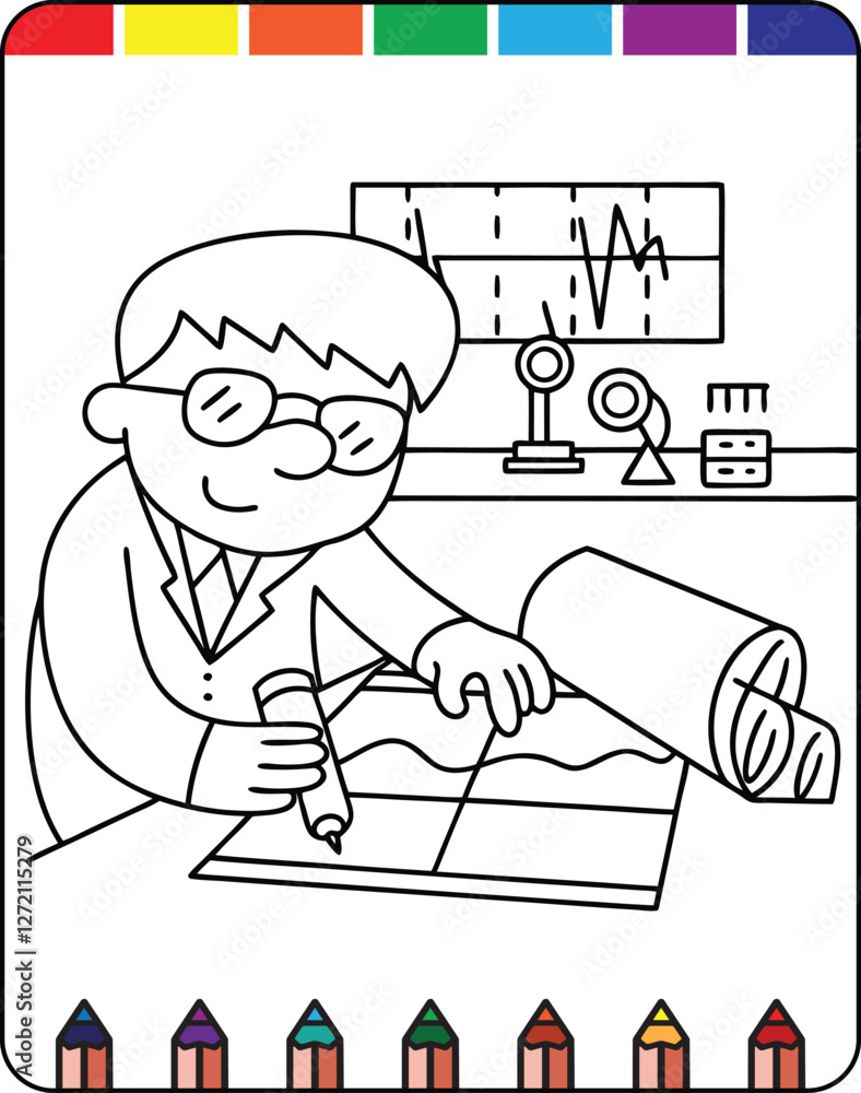 Easy Earthquake Coloring Page for Preschoolers Simple and Engaging ...