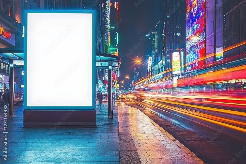 Billboard mockup city outdoor poster blank street ad sign digital. Mock ...