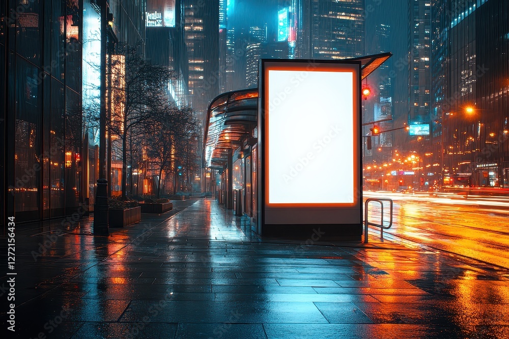 Billboard mockup city outdoor poster blank street ad sign digital. Mock ...