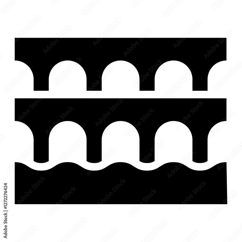 Aqueduct bridge blending architecture and irrigation for water ...