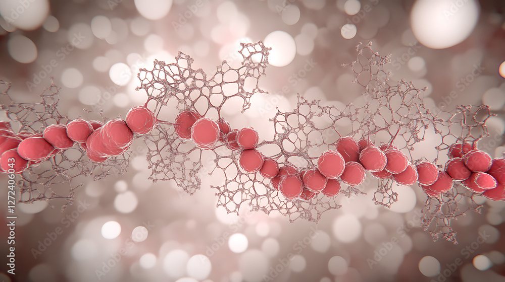 Chain of Spherical Structures Connected by an Irregular Mesh Network in ...