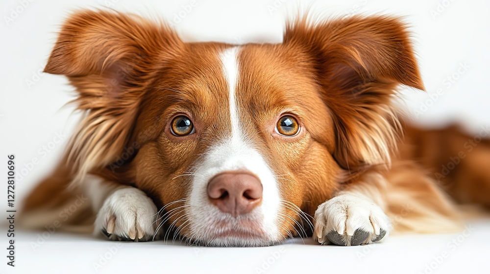 back view of a dog isolated on white background in png format for ...