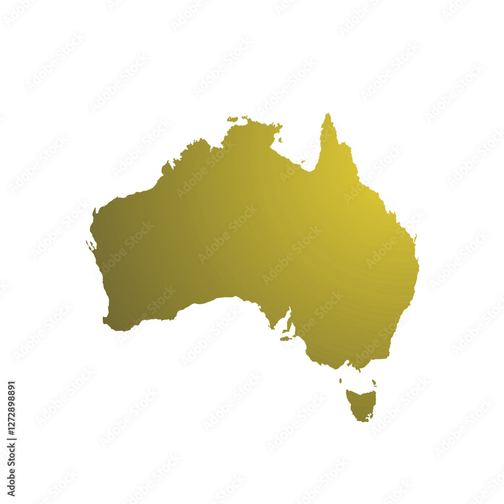 Map of Australian, sign silhouette. World Map Globe. Vector ...