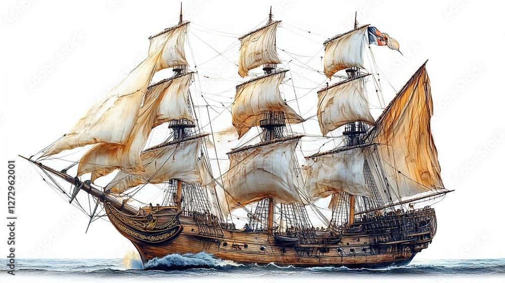high resolution png image of a detailed ship isolated on a crisp ...