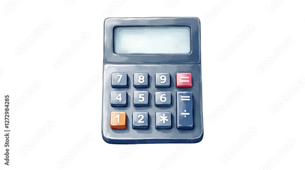Calculator mockup for business ideas with transparent background ...