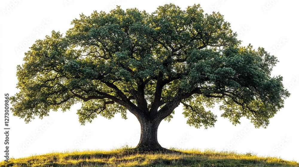 northern red oak tree quercus rubra isolated on transparent background ...
