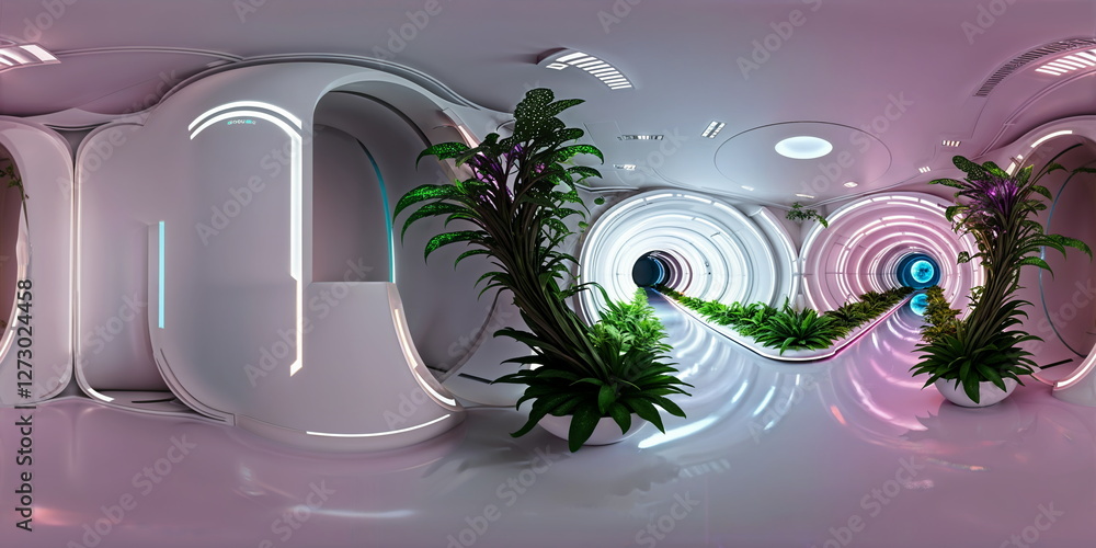 Ilustración de Stock Full 360 degrees seamless spherical panorama HDRI ...