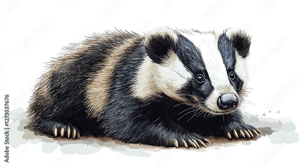 realistic badger png on transparent background for wildlife nature and ...