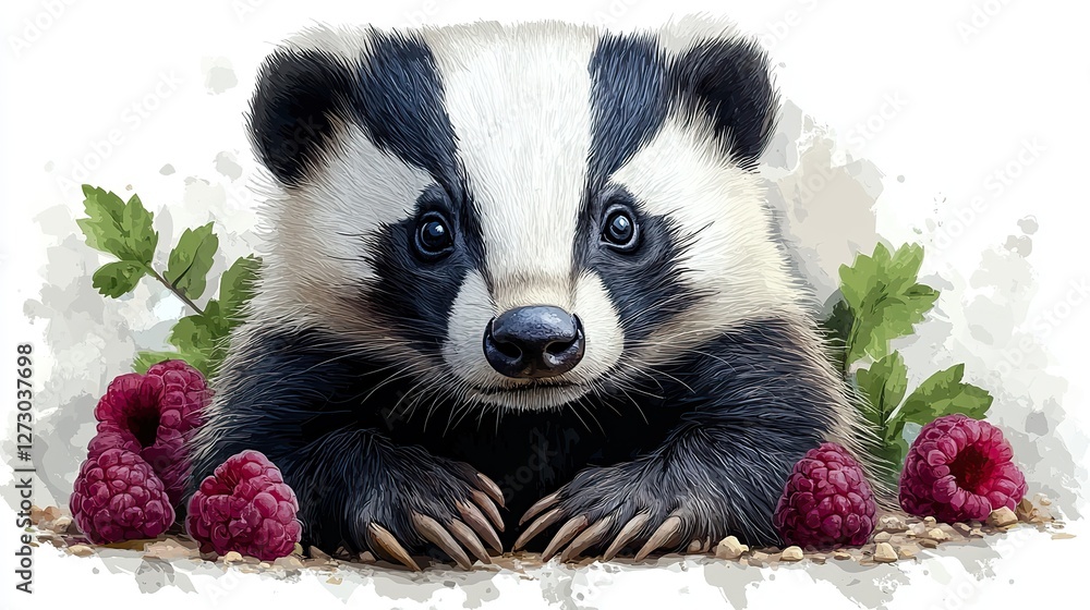 realistic badger png on transparent background for wildlife nature and ...