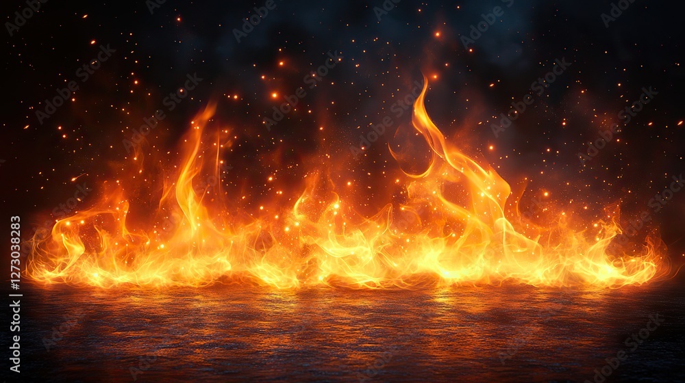 realistic fire flames isolated on transparent background high quality ...
