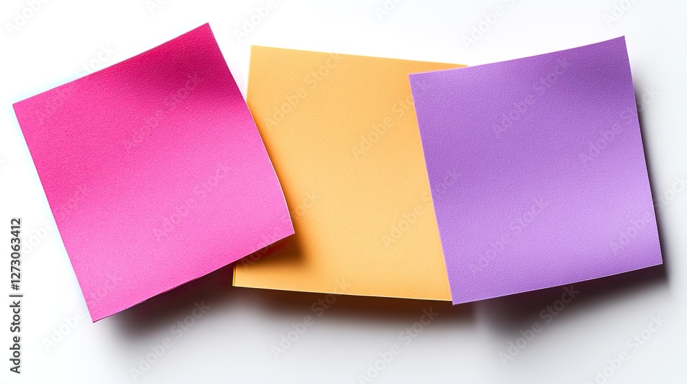 sticky note top view png style with transparent background for office ...