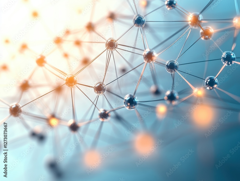 Spiking neural network visualization with interconnected nodes ...