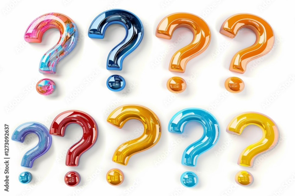 Question mark icon, quiz symbol, interrogation sign, simple rebus ...