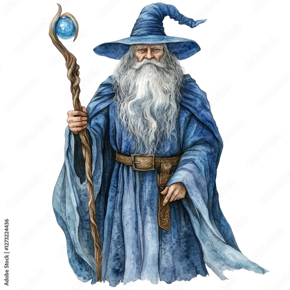 Wizard clipart. Watercolor illustration. Illustrative Clipart ...