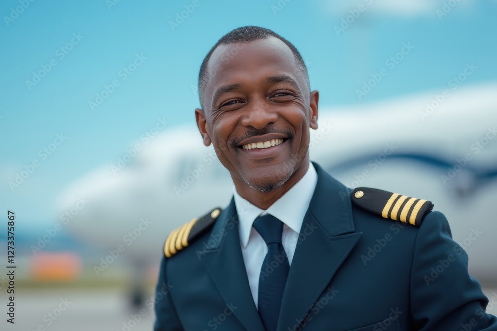 Stock-Foto „Head and shoulders portrait of a Comorian smiling 50 years ...