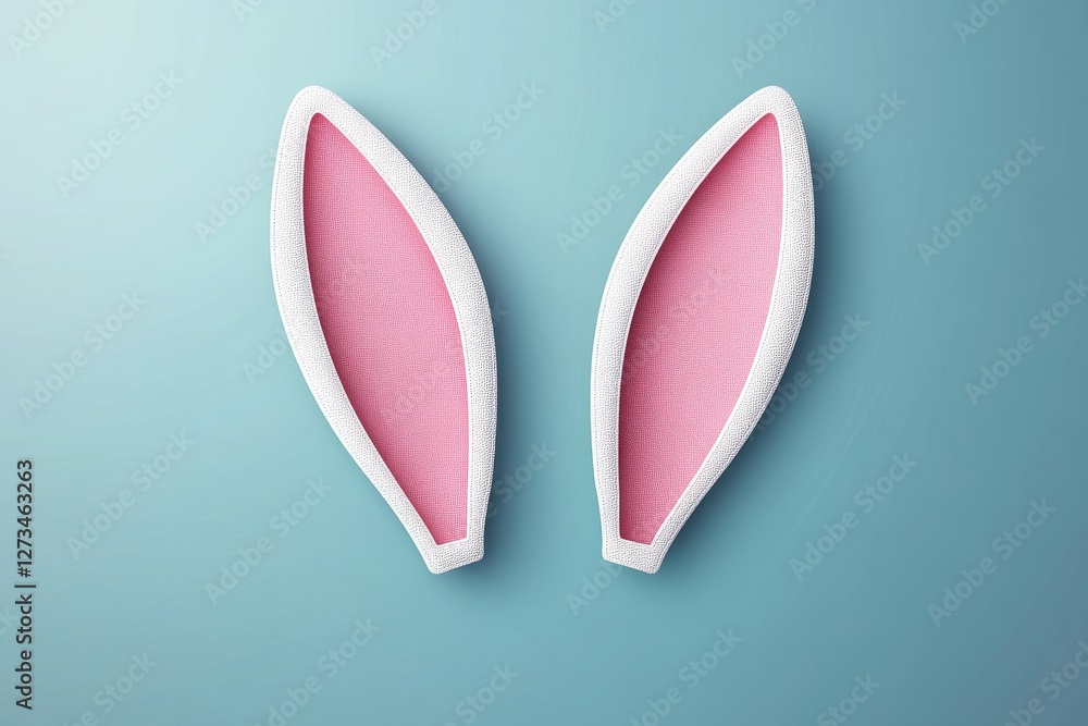 Modern and realistic bunny ears, isolated on a transparent background ...