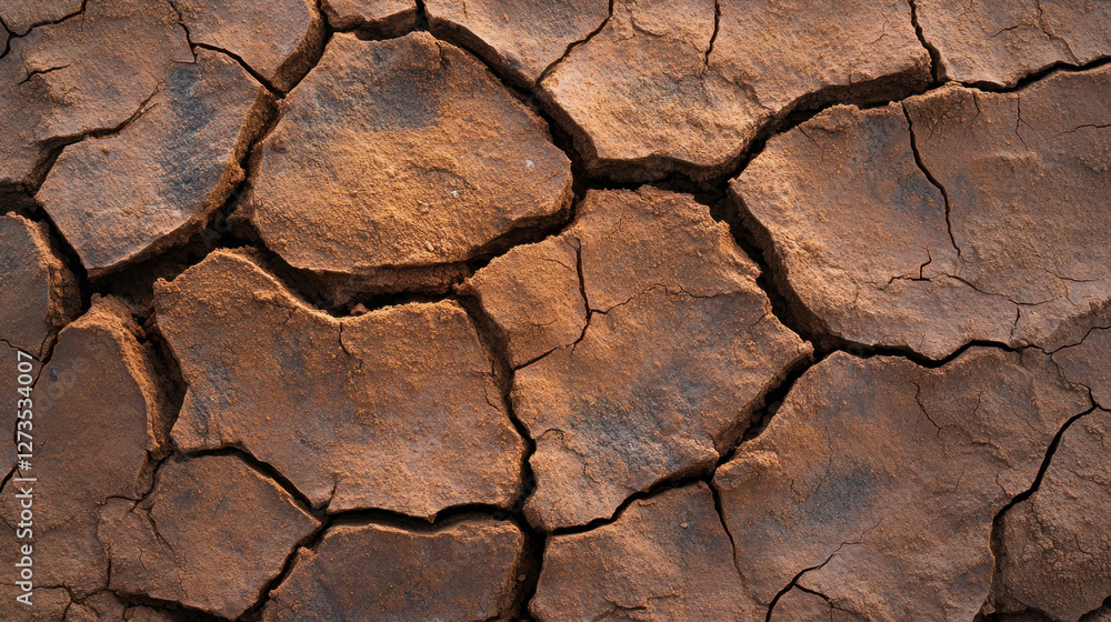 Cracked earth texture showing dry soil with deep fissures and rustic ...