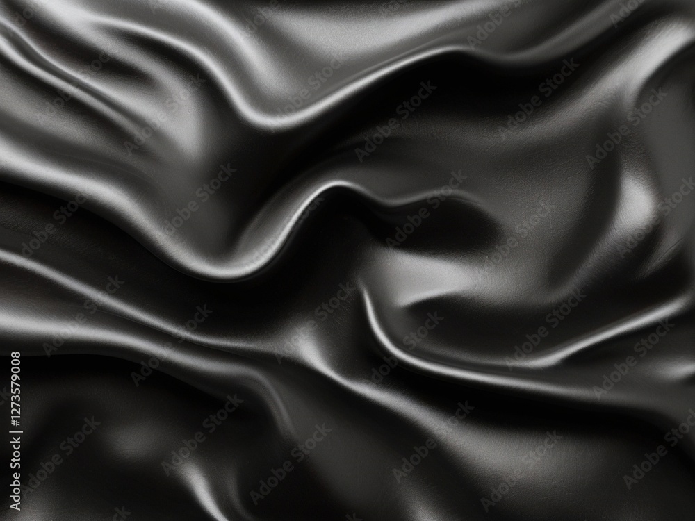 Abstract texture of dark, smooth, pebble-like shapes with gradient ...