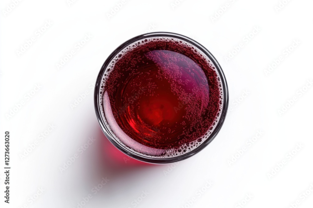 Glass of Nigerian Zobo, vibrant hibiscus drink, warm colors, cultural ...
