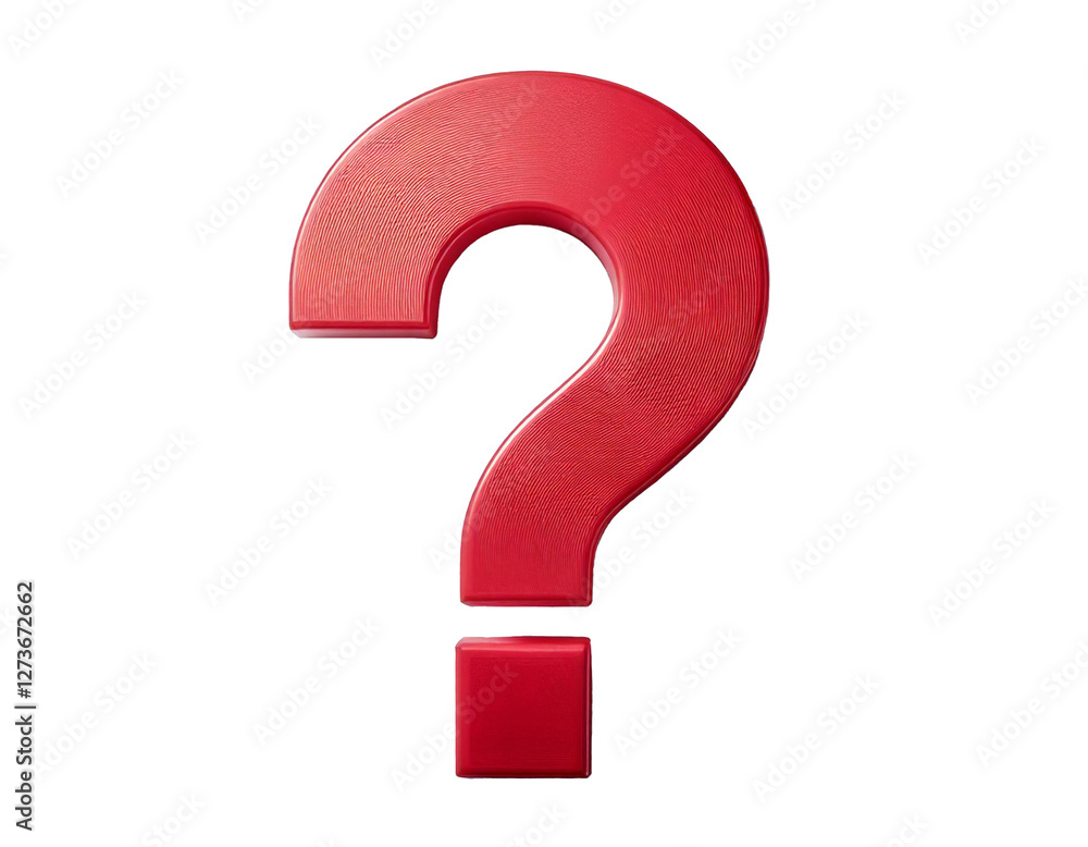 Question mark, isolated, white background, HD, high-quality, realistic ...