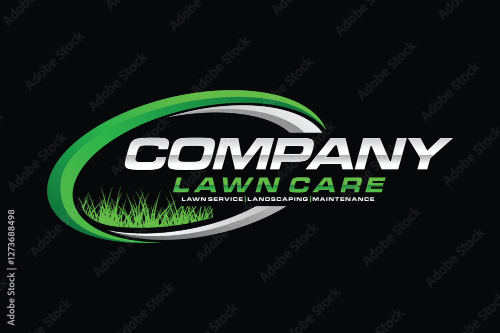lawn care logo design creative idea vector design inspiration Stock ...