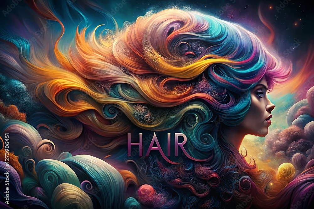Ilustración de Stock Surreal Hair Types Chart: A Visual Guide to Hair ...