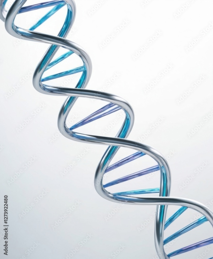 The structure of a DNA double helix, constructed in three dimensions ...