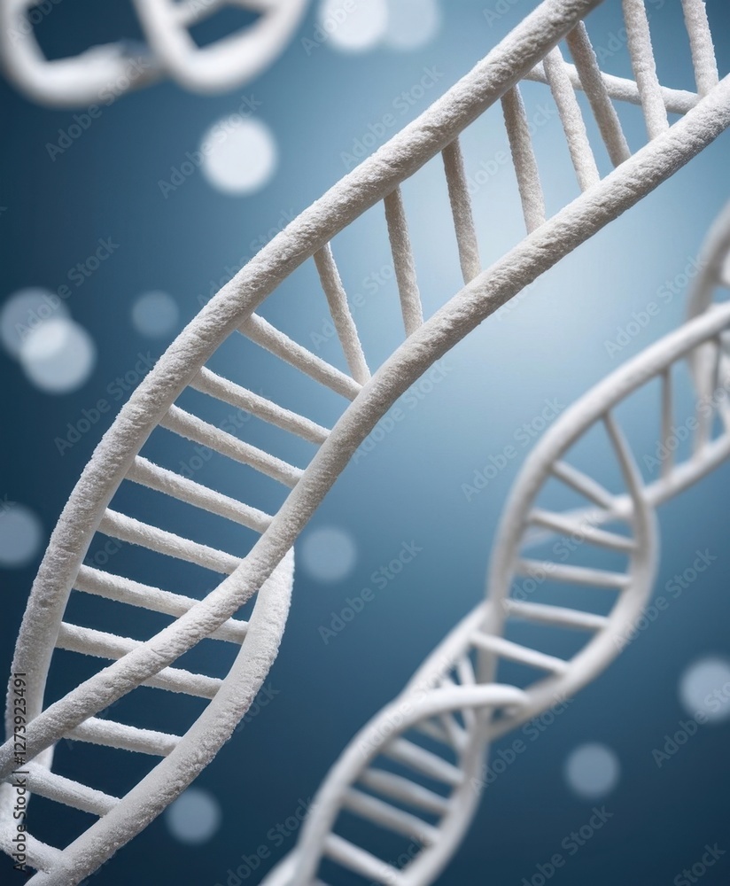 The structure of a DNA double helix, constructed in three dimensions ...