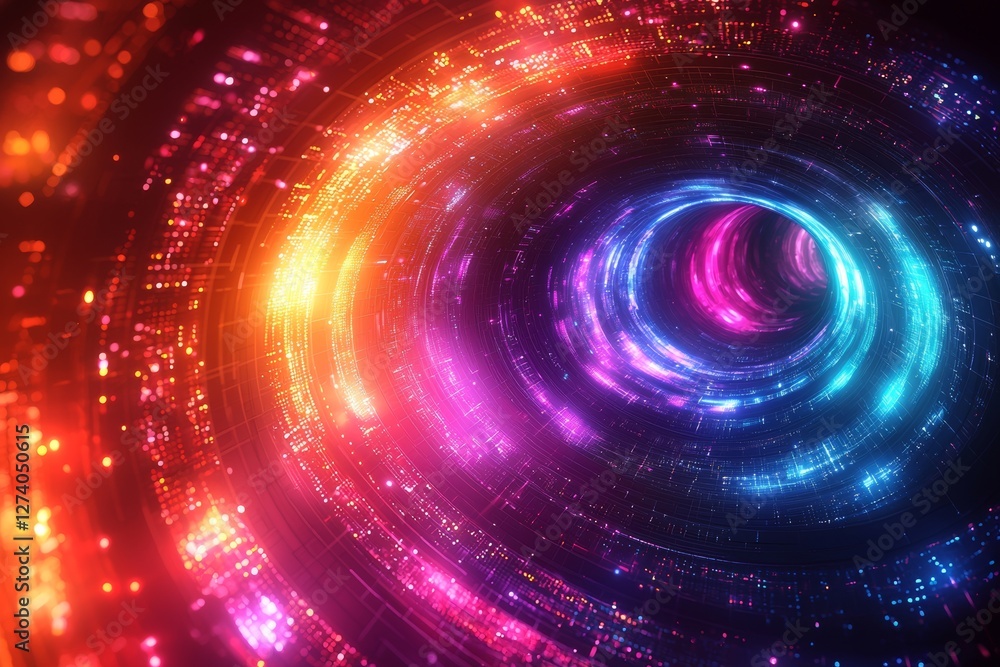 The market's supply and demand curves are abstractly represented as a ...