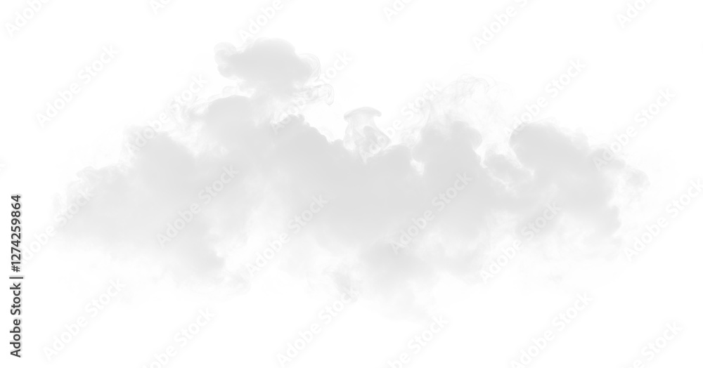 White gray smoke vapor cloud shape transparent PNG, isolated background ...