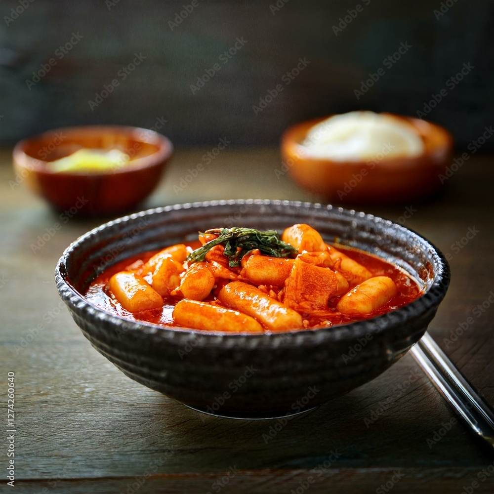 Authentic Korean Tteokbokki in Spicy Gochujang Sauce – Chewy Rice Cakes ...