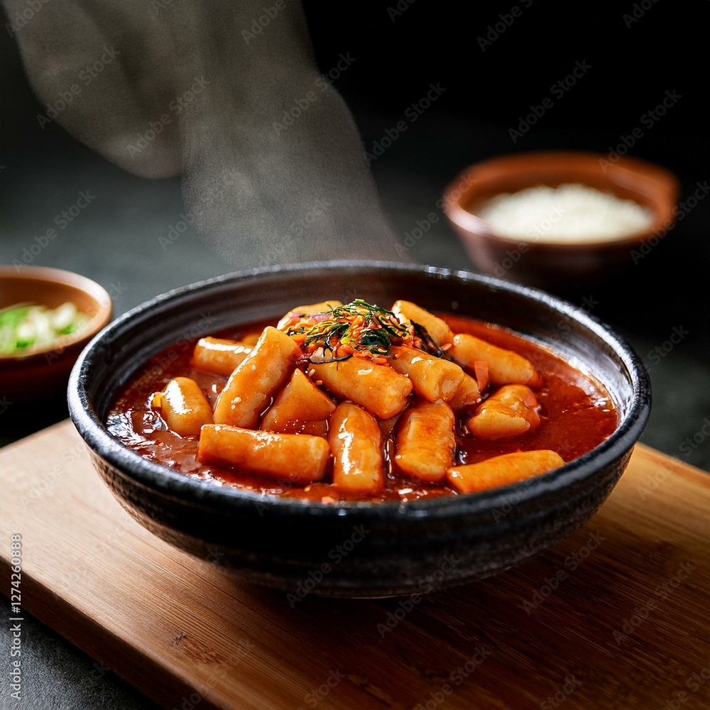 Authentic Korean Tteokbokki in Spicy Gochujang Sauce – Chewy Rice Cakes ...