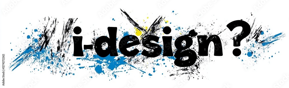 Thickly painted punctuation marks check marks, exclamation points, and ...