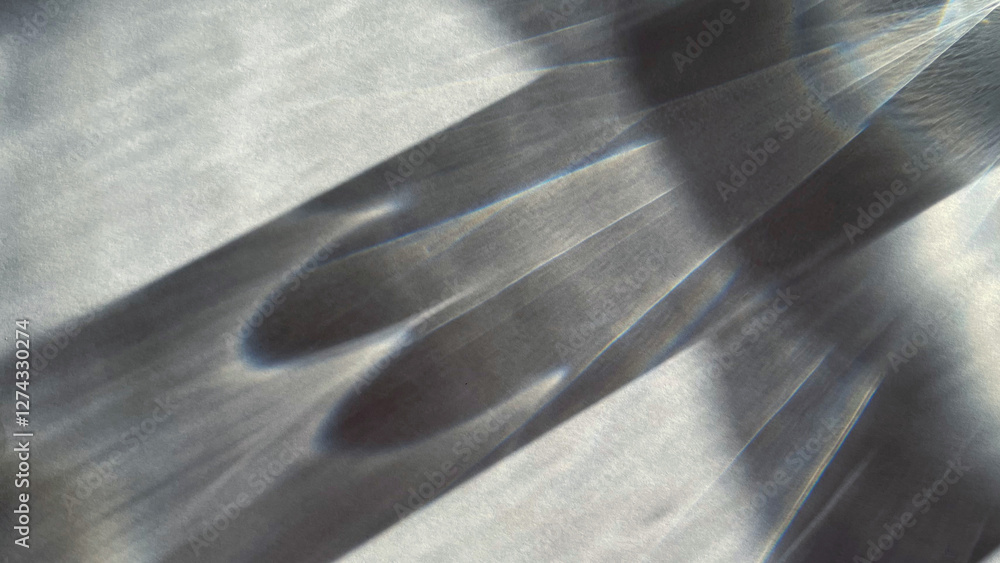 Sunlight casting on a white paper surface trough clear glass. Light ...