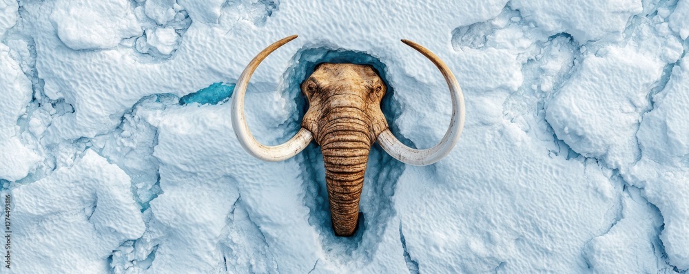 Melting permafrost unveils frozen mammoth remains in arctic glaciers a ...