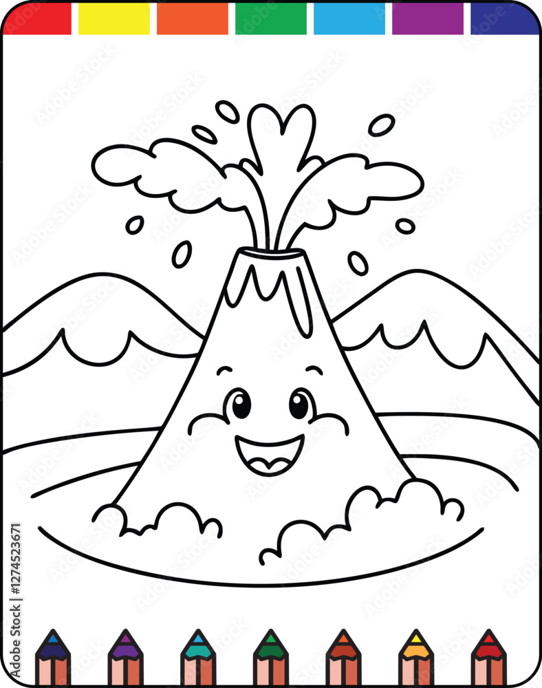 Simple and Easy Earthquake Coloring Sheet for Preschool and ...